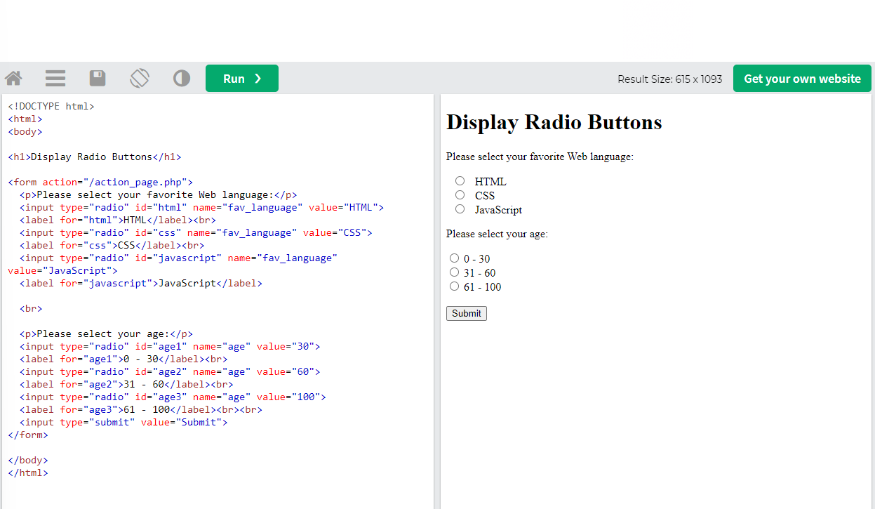 Playwright Example RadioButton That s It Code Snippets